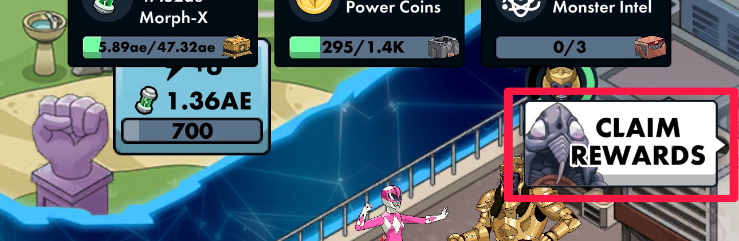 Claiming Event Rewards – Power Rangers: Mighty Force